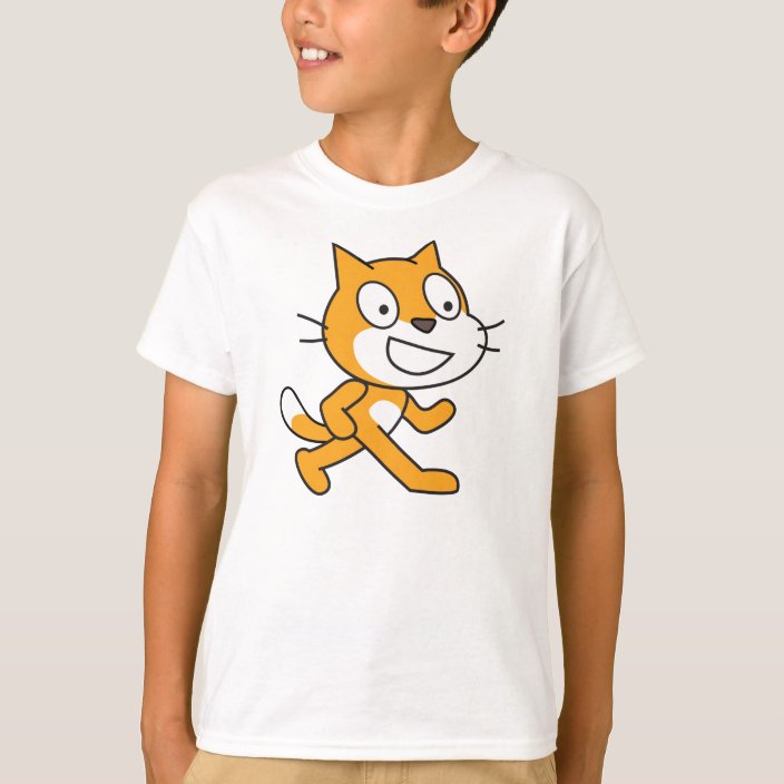 Scratch Cat Shirt (Kids) | Zazzle.com