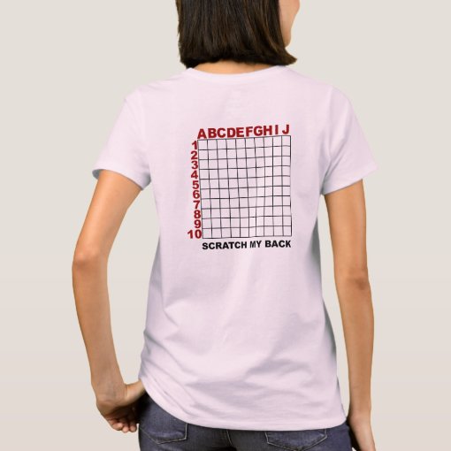Scratch my back chart T-Shirt | Zazzle