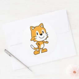 ScratchJr Cat Sticker | Zazzle