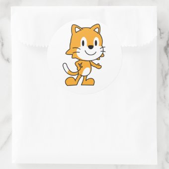 ScratchJr Cat Sticker | Zazzle