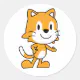 ScratchJr Cat Sticker | Zazzle