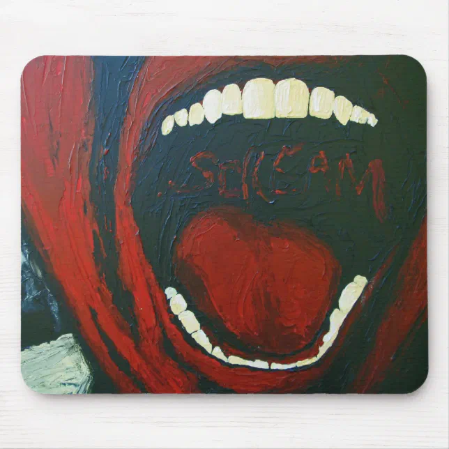 Scream Mousepad | Zazzle