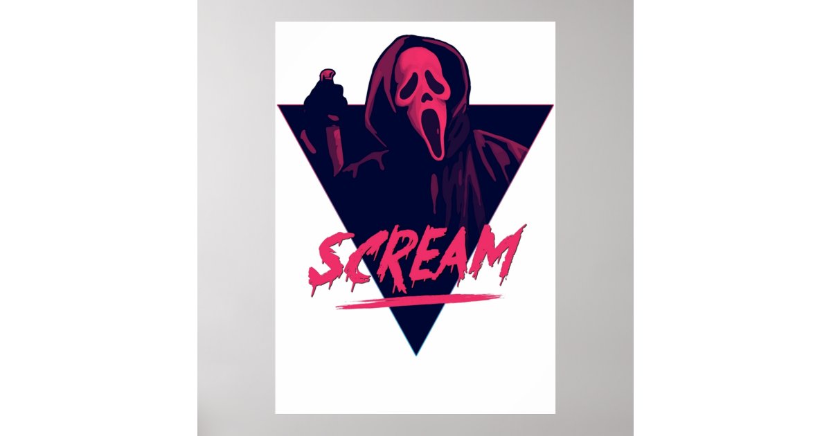 Scream movie 80s design poster | Zazzle