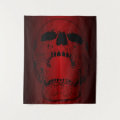 Screaming Skull on Red - Skulls Tapestry | Zazzle
