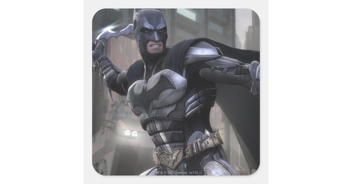 Screenshot: Batman Square Sticker | Zazzle