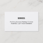 Screwdriver Cutter Spanner Tools Handyman Business Card | Zazzle