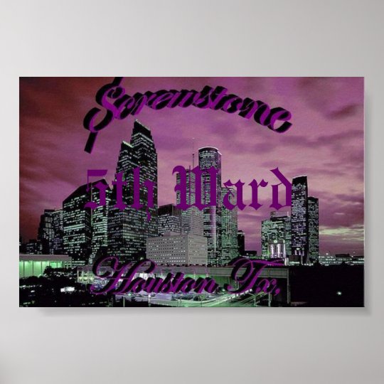 ScrewStone 5th Ward Houston,Tx Poster | Zazzle.com