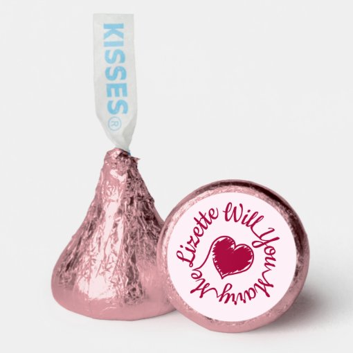 Scribble Heart Custom Proposal Hershey®'s Kisses® | Zazzle