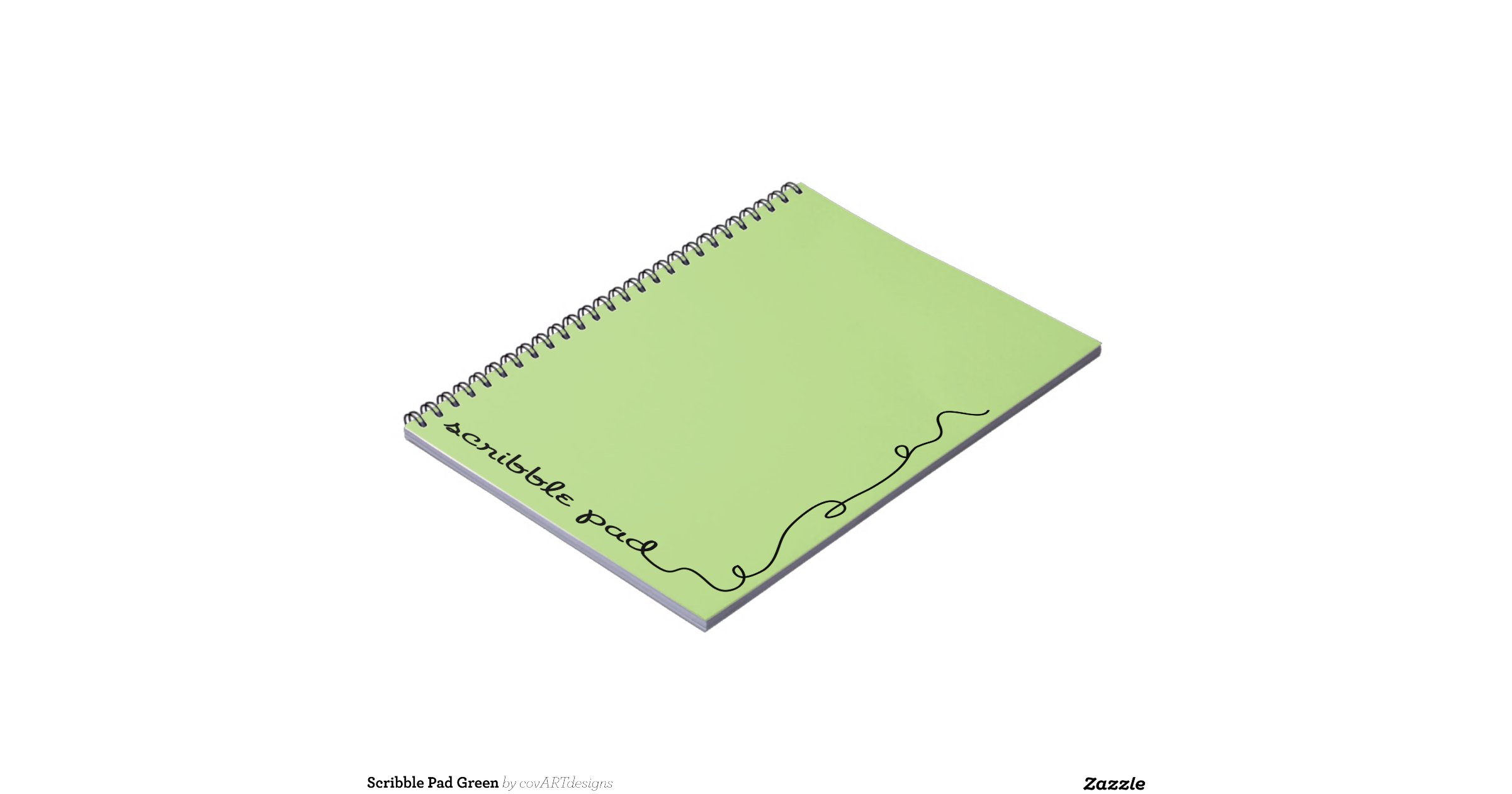 Scribble Pad Green Notebook | Zazzle
