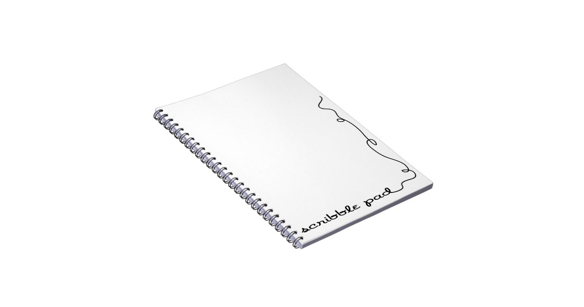 Scribble Pad Notebook | Zazzle