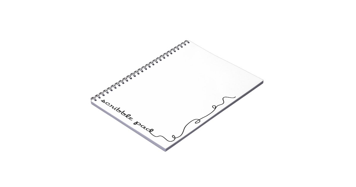 Scribble Pad Notebook | Zazzle