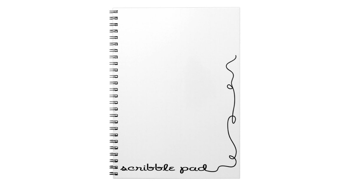 Scribble Pad Notebook | Zazzle