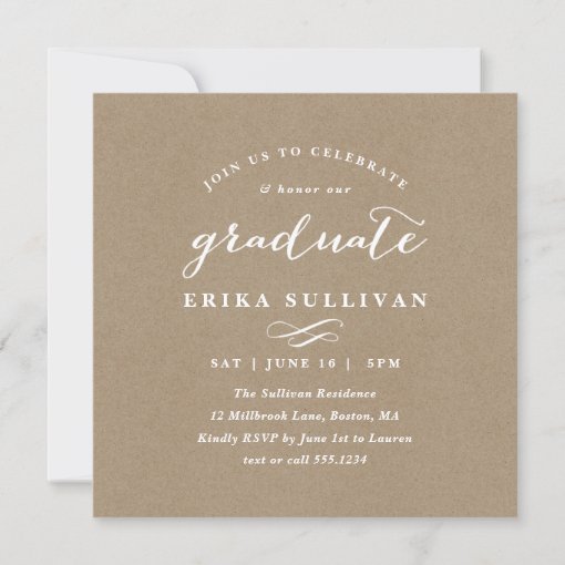 Script 2022 Graduation Photo Party Invitation | Zazzle