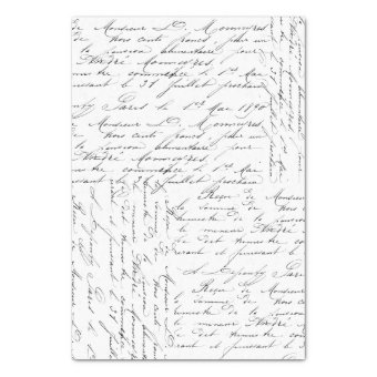 Script Collage Tissue Paper | Zazzle