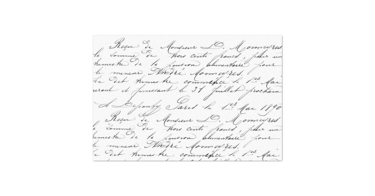 Script Decoupage Paper | Zazzle