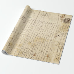 Script Document Furniture Decoupage Paper | Zazzle