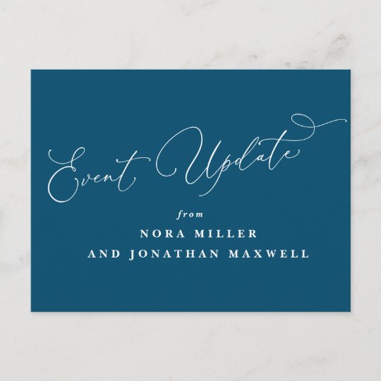 Script Event Update Postcard Zazzle