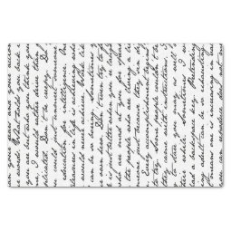 Script Handwriting Tissue Paper | Zazzle