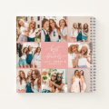 Script heart pink modern multi photo best friends notebook | Zazzle