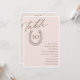 Script Horseshoe Table Number Seating Chart Cards | Zazzle