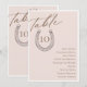 Script Horseshoe Table Number Seating Chart Cards | Zazzle