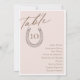 Script Horseshoe Table Number Seating Chart Cards | Zazzle