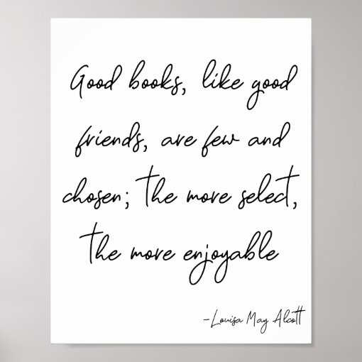 Script Lettering Friendship Quote Art Poster | Zazzle