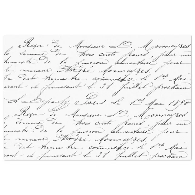 Script Love Decoupage Tissue Tissue Paper | Zazzle