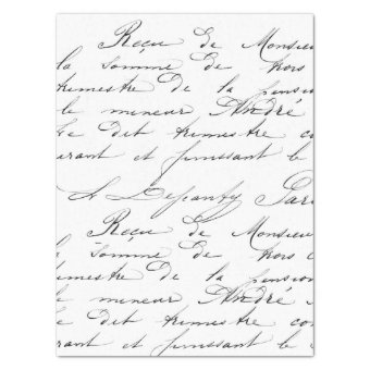 Script Love Decoupage Tissue Tissue Paper | Zazzle