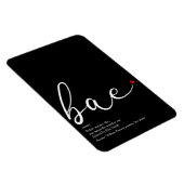 Script Love Heart Bae Definition Magnet | Zazzle