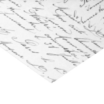 Script Love Tissue Paper | Zazzle