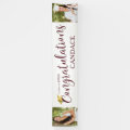 Script Maroon CONGRATULATIONS Photo Graduation Banner | Zazzle