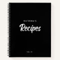 Script Measurement Conversion Chart Recipe Notebook | Zazzle