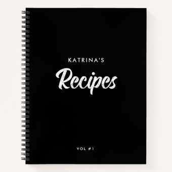 Script Measurement Conversion Chart Recipe Notebook | Zazzle