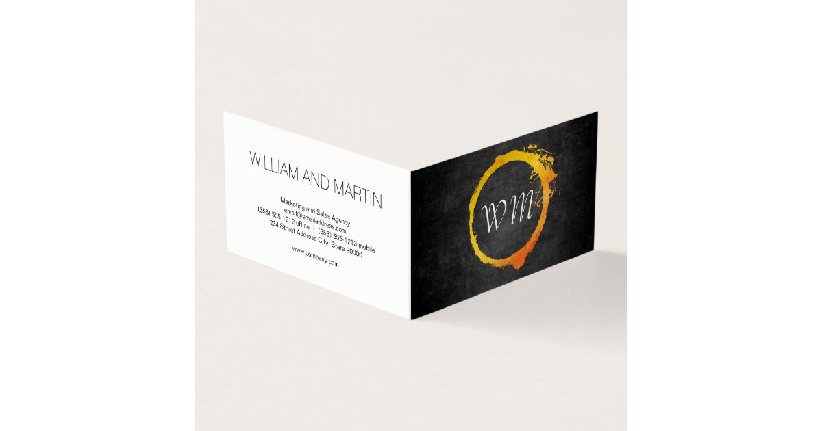 Script Monogram Business Card | Zazzle