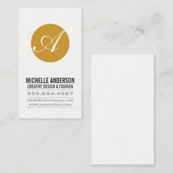 Script Monogram Business Card | Zazzle