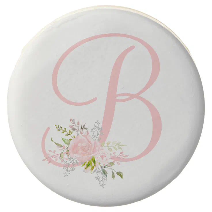 Script Monogram Floral Dipped Oreo Cookies | Zazzle