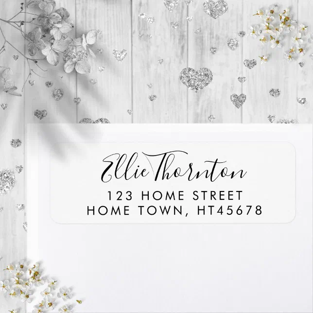 Script Name Return Address Label | Zazzle