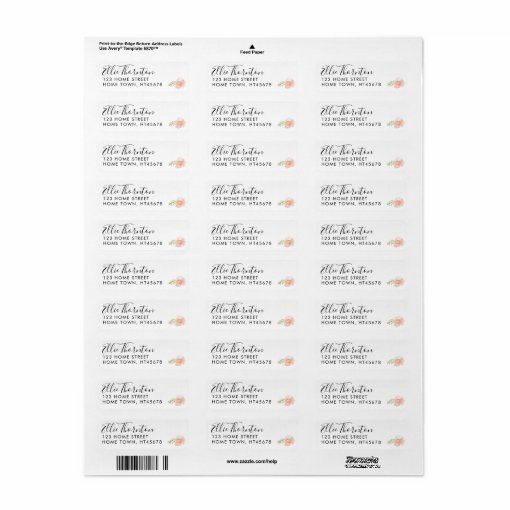 Script Name Return Address Label | Zazzle