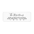 Script Name Return Address Labels | Zazzle