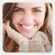 SCRIPT NAME SQUARE STICKER | Zazzle