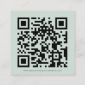 Script QR Code Mint Green Wedding RSVP Enclosure Card | Zazzle
