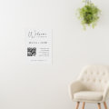 Script QR Code Wedding Program White Welcome Sign | Zazzle