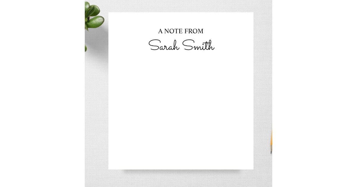 Script Stationery Daily Checklist Goals Motivation Notepad | Zazzle
