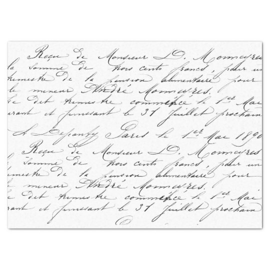 Script Tissue Paper | Zazzle.com