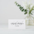 Script Typographic Name And Initials Business Card | Zazzle