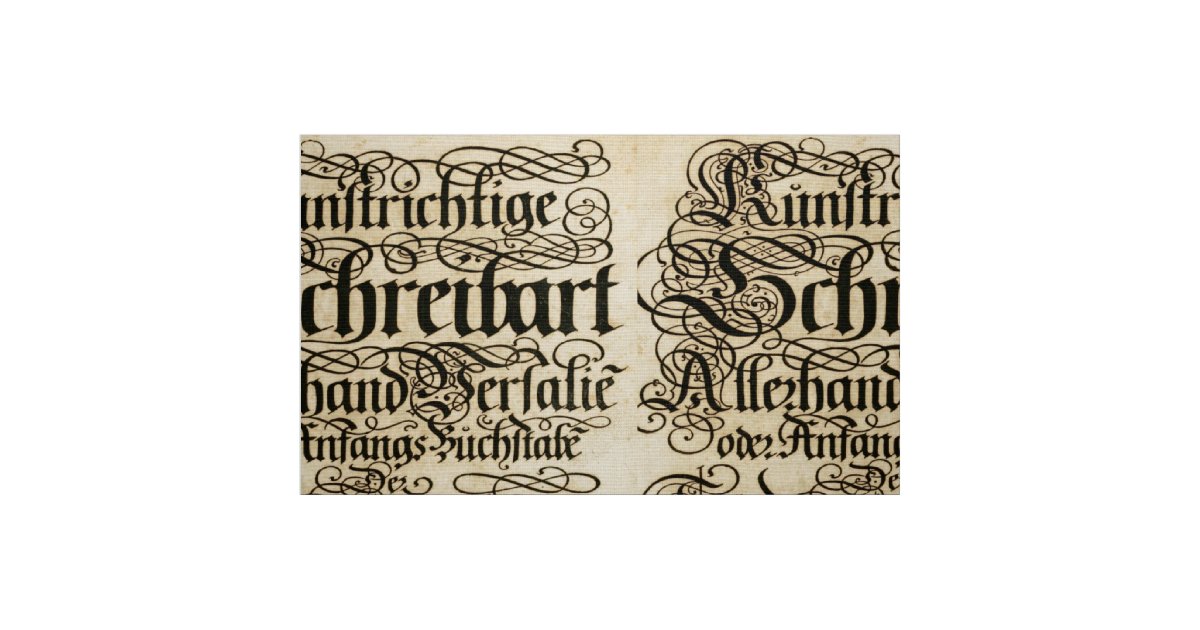 Script Upholstery Fabric | Zazzle