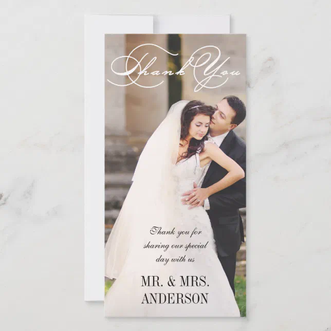 Script Wedding Thank You | Zazzle