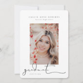 Scripted Snapshot Graduation Photo Announcement | Zazzle