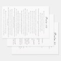 Scripture Psalms Black & White Trendy Chic Wrapping Paper Sheets | Zazzle
